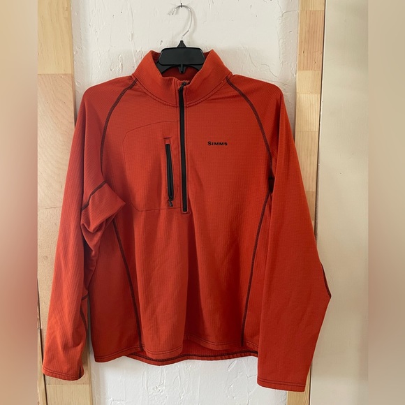 Simms | Shirts | Simms Fishing Orange 4 Zip Pullover Sz Xxl | Poshmark